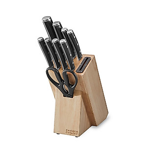 Chicago Cutlery Damen (10-PC) Built-In Sharpener Kitchen Knife Block Set with Steak Knives, Ergonomic Handles and Sharp Stainless Steel Professional Chef Knife Set