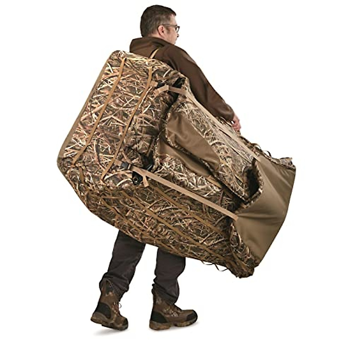 Guide Gear Waterfowl Layout Hunting Blind, Mossy Oak Shadow Grass