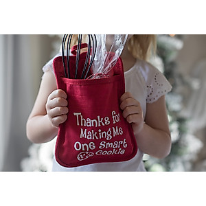 Teacher Appreciation Gift for Women - Thank You Present Potholder - One Smart Cookie Oven Mitt - Set of 2 (One Smart Cookie 3 pack)
