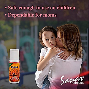 Sanar Naturals Arnica Roll On, 3 oz - Max Strength Relief - Fast Acting - Clear Gel Ointment for Back, Joints, Neck, Legs (Pack of 3)