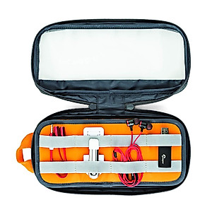 Lowepro GearUp Pouch Medium: Laptop Accessory Case and Travel Organizer for Electronic Devices, Cables, Adapters, Chargers and More