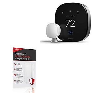 BoxWave Screen Protector Compatible with Ecobee New Smart Thermostat Premium - ClearTouch Anti-Glare ToughShield 9H (2-Pack), Anti-Glare 9H Tough Flexible Film Screen Protector