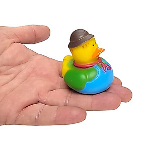 Cool Holiday Fall Autum Thanksgiving Rubber Ducks (2") Standard Size. (12 Pack) Cute Duck Bath Tub Pool Toys. (Scarecrow Rubber Ducks)