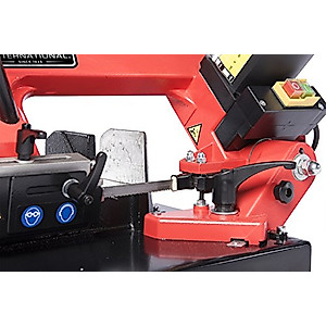 GENERAL INTERNATIONAL 4" Portable Metal Cutting Bandsaw - 5A Horizontal Band Saw with Compact Design & Adjustable Blade Guide - BS5202