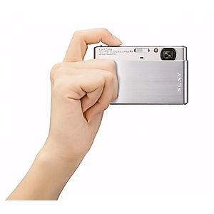 Sony Cyber-shot DSC-T90 12.1 MP Digital Camera with 4x Optical Zoom and Super Steady Shot Image Stabilization (Silver)