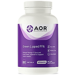 AOR, Green Lipped FFA, Natural supplement to support joint health, 30 Servings (60 Softgels)