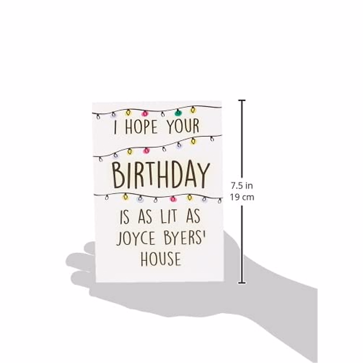 Cheeky Chops Cards Birthday Card Stranger Things, Joyce Byers Lit c987 (Free P&P), Full colour