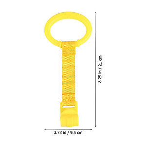 TOYANDONA 8pcs Baby Toddler Crib Pull Ring Safety Stand Up Rings for Kids Walking Training Tool
