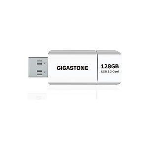 Gigastone Z60 128GB USB 3.2 Gen1 Flash Drive, R/W 120/60 MB/s Ultra High Speed Pen Drive, Capless Retractable Design Thumb Drive, USB 2.0 / USB 3.0 / USB 3.1 Interface Compatible