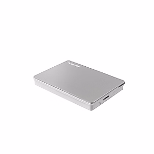 Toshiba Canvio Flex 2TB Portable External Hard Drive USB-C USB 3.0, Silver for PC, Mac, & Tablet - HDTX120XSCAA