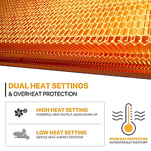 mollie 25-Inch Electric Fireplace Stove 1400W Portable Indoor Freestanding Fireplace Heater with Adjustable Brightness Flame Effect and Temperature, Overheating Protection (Black)