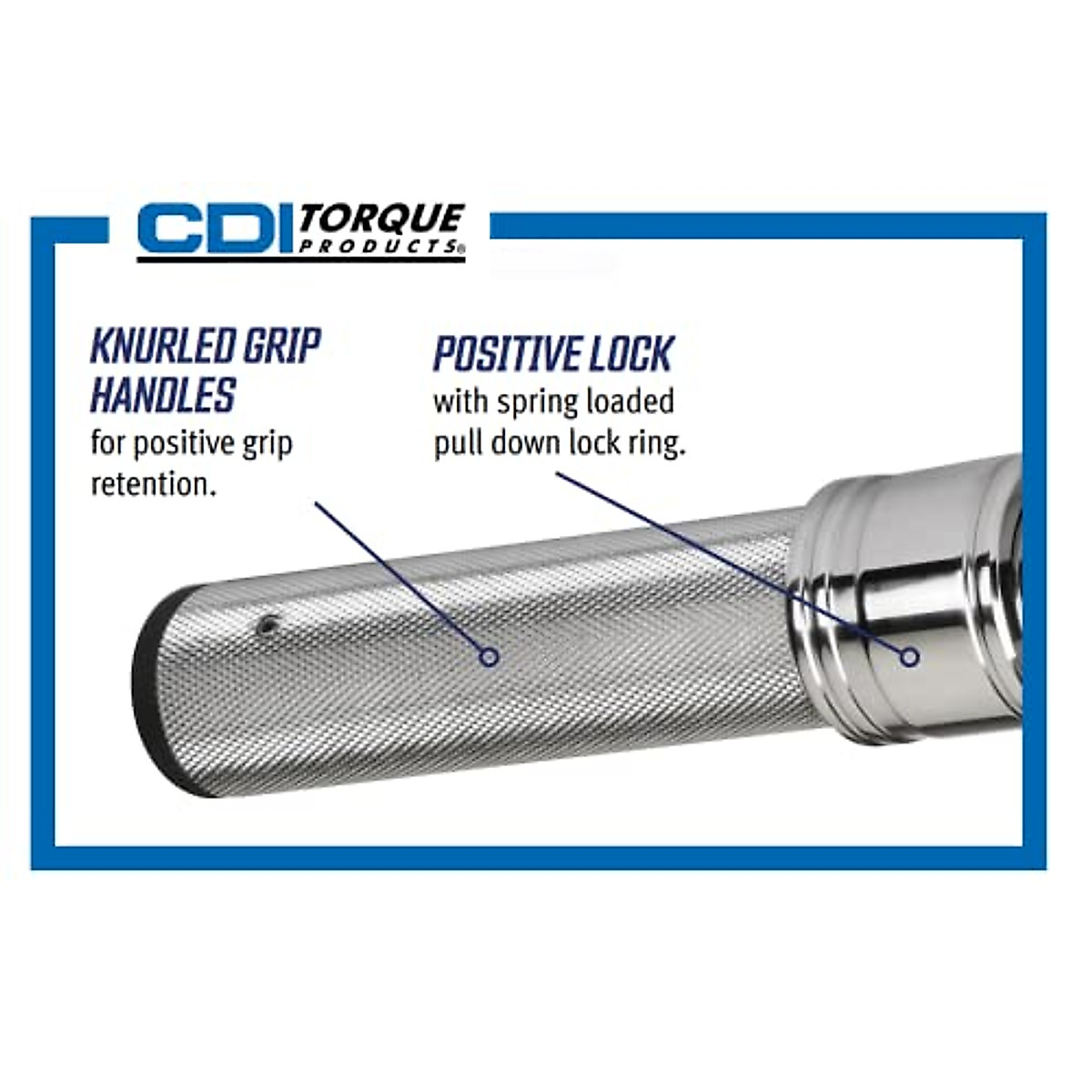 CDI 2503MFRMH Dual Scale Micrometer Adjustable Click Style Torque Wrench with Metal Handle - 1/2-Inch Drive - 30 to 250 ft. lbs. Torque Range