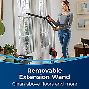 BISSELL CleanView Compact Upright Vacuum, Fits In Dorm Rooms & Apartments, Lightweight with Powerful Suction and Removable Extension Wand, 3508