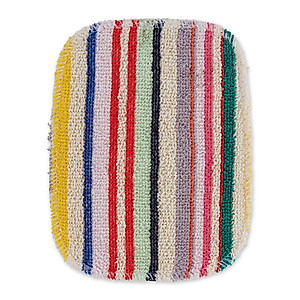 RSVP International Skrubby Cleaning Collection Machine Washable, Nylon Coated, Pot & Pan Scrubbing, Cloths, 3 Piece, Multi-Color Stripe