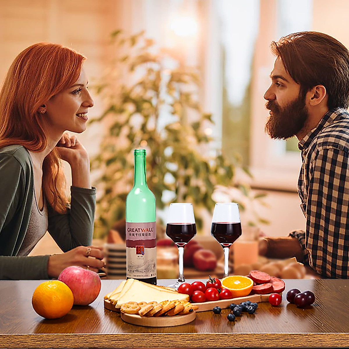 Funny Aperitif Board, Large Solid Wood Cheese Board and charcuterie Platter, Unique Serving Tray for Crackers Steak Fruit Meat and Wine, Ideal Bachelor Party and Wedding Gift (15.7 inch)