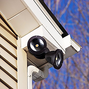 TOPELE 1100LM LED Flood Light, LED Outdoor Security Light, Exterior Flood Lights Fixture with CREE LED Source for Landscape Light, Commercial, Home, Garden, Yard, Waterproof, Brown, 5000K