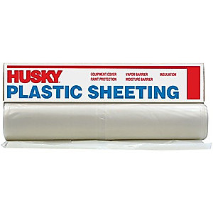 Husky Plastic Sheeting Clear 6ml 6ft x 100ft