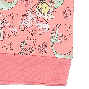 Disney Princess Ariel Little Girls French Terry Sweatshirt Ariel 7-8