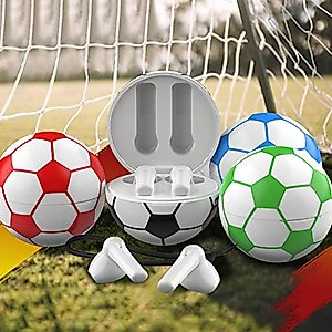 Football Creative Headset, Wireless Bluetooth Headset, High Definition Resolution 10mm Unit, Two Ear Call Stereo, Waterproof, for Sports