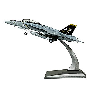 HANGHANG 1/100 Scale F/A-18 Hornet Strike Fighter Plane Metal Fighter Military Model Diecast Plane Model for Collection or Gift