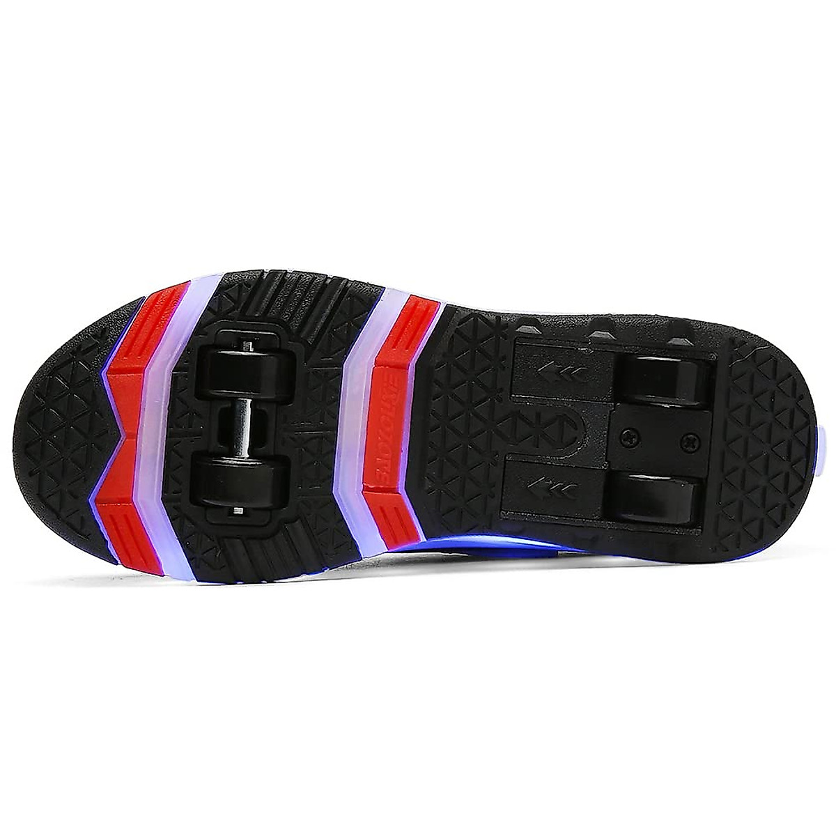 CEIEOE Kids Roller Skates Sneaker with 4 Wheels Colorful LED Sport Shoes Can Charge for Beginner Best Gift More Balanced