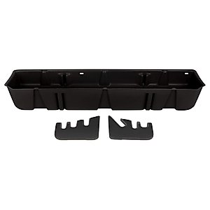 DU-HA Under Seat Storage fits 2015-2024 Ford F150 SuperCrew & 2017-2024 Ford F250 F350 F450 F550 Super Duty Crew Cab | Black Heavy-Duty Back Seat Organizer | 20110