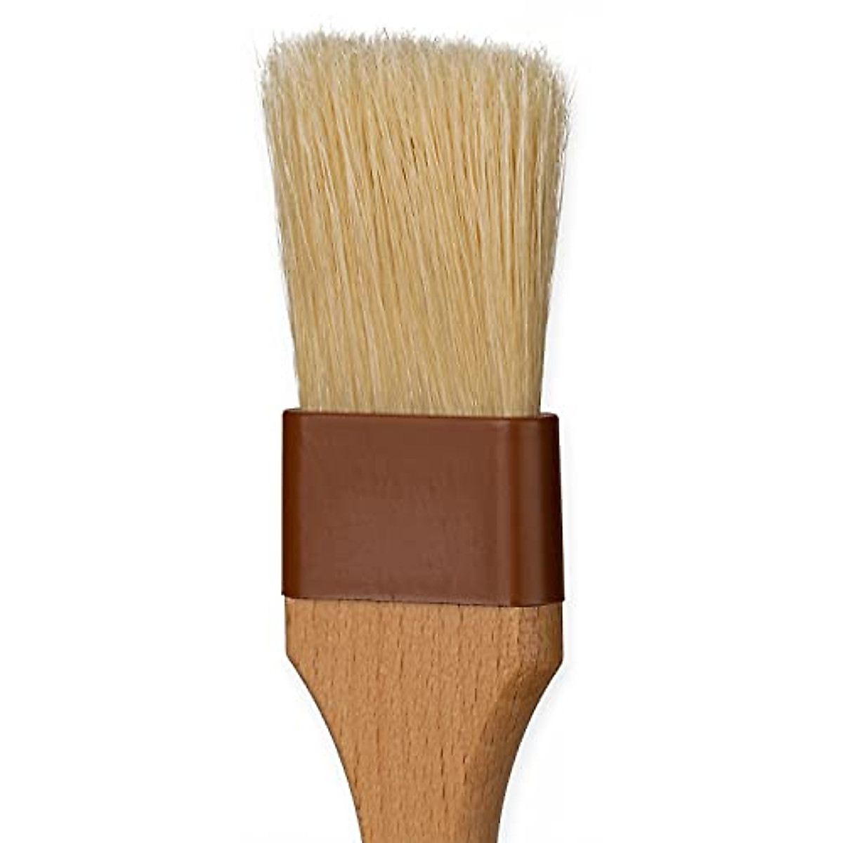 SPARTA 4037300 Boarhair Basting Brush, Flat Brush With Ergonomic Handle, 1.5 Inches, Brown