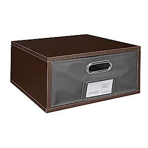 Niche Cubo Half Size Stackable Storage Organizer Cube- Truffle