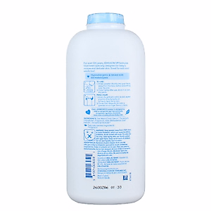 Johnson's Pure Cornstarch Baby Powder with Aloe Vera & Vitamin E, 22 oz - Packaging May Vary