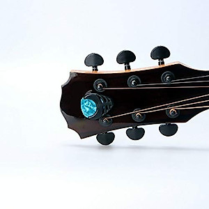 Guitar Picks & Guitar Pick Holder Easy to Paste on the Guitar Suitable for Acoustic Guitar Electric Guitar Bass Ukulele - Stick-on Holder + 10 Guitar Picks(Black Holder)