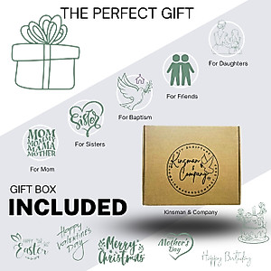 Kinsman Company Faux Peanut/Green Eucalyptus KJV Bible Cover Case for Women/King James Bible Cases for Woman/Large Bible Covers for Women/Bible Bags for Women Organizer/Leather Bible Covers for Women