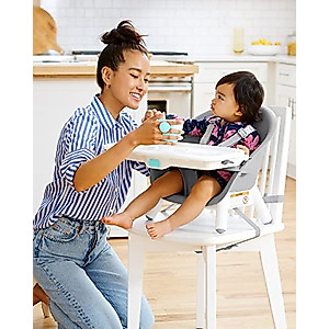 Skip Hop Baby High Chair, Eon 4-in-1, Grey/White