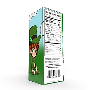 St. Patrick's Day Lucky Belgian Milk Chocolate Gold Coins, Nut-Free, Kosher Certified Dairy, Leprechaun Box (Half-Pound)