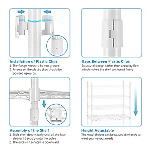 VIPEK V10C Plus Portable Closet Heavy Duty Clothes Rack with Slid Basket, Covered Wardrobe Closet, Adjustable Closet Storage Rack, White Clothing Rack with Grey Oxford Fabric Cover 86.6"Lx17.3Wx76.4 H