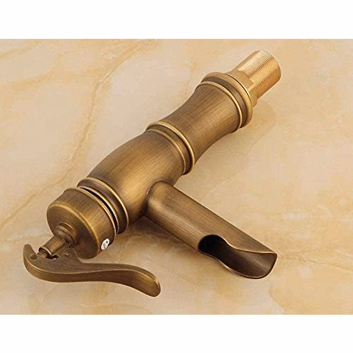 Kitchen Taps Taps Basin Faucets Waterfall Bathroom Faucet Single Handle Basin Mixer Tap Bath Antique Faucet Brass Sink Water