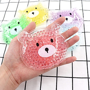 5 PCS Boo Boo Ice Packs, Kid Reusable Ice Pack, Auxiliary Fever Reduction, Hot Cold Pack for Kids Injuries, Wisdom Teeth, Baby Colic, Gas and Upset Stomach, Pain Relief, Fever, Headaches