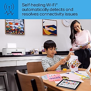 HP Smart-Tank 5000 Wireless All-in-One Ink-Tank Printer with up to 2 years of ink included, mobile print, scan, copy, white, 17.11 x 14.23 x 6.19