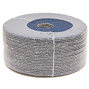 Benchmark Abrasives 5" Zirconia Resin Fiber Sanding Discs for Grinding, Blending, Finishing, and Polishing 7/8" Arbor, Stock Removal Angle Grinder Discs (25 Pack) - 36 Grit