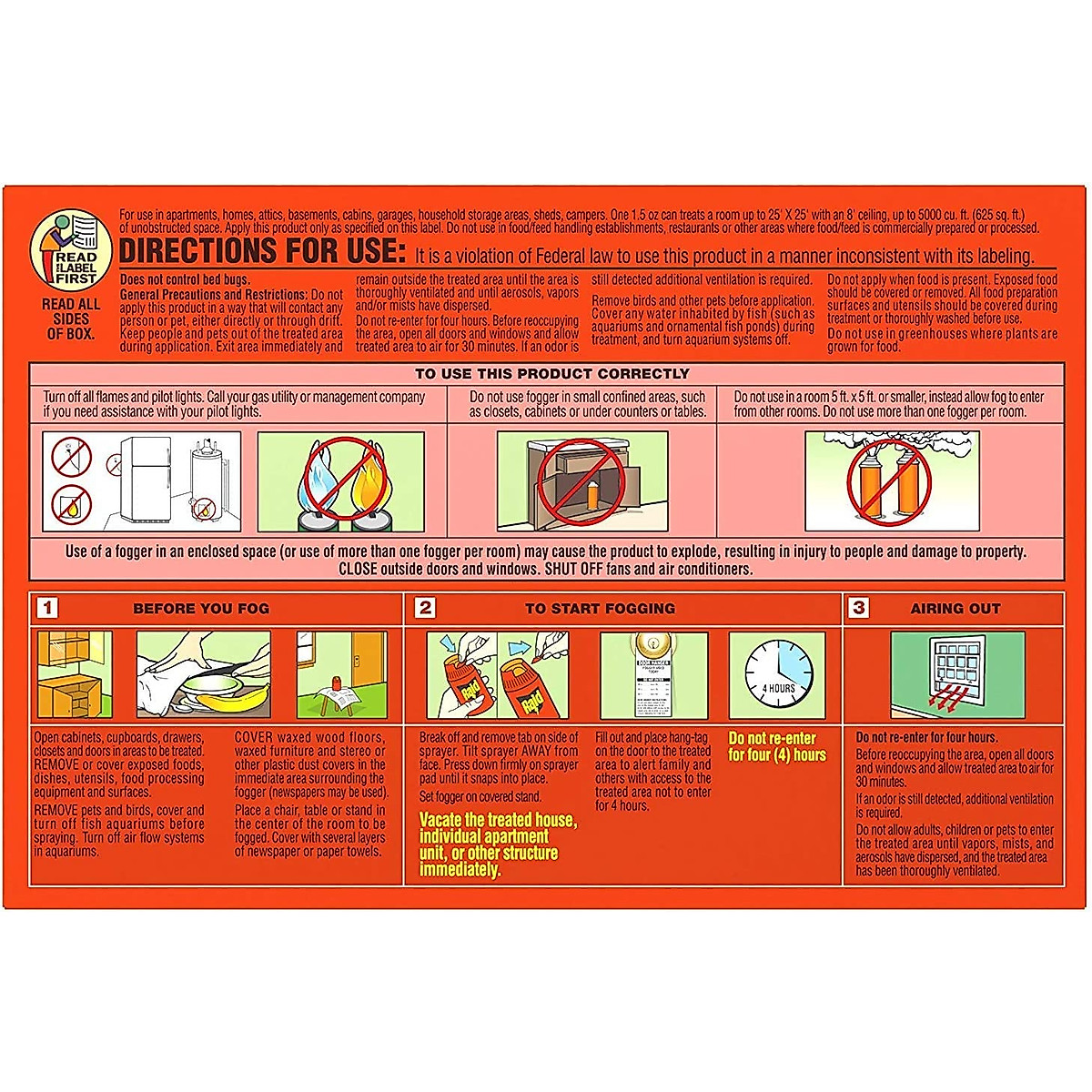 Raid Concentrated Deep Reach Fogger, 1.5 OZ (2)