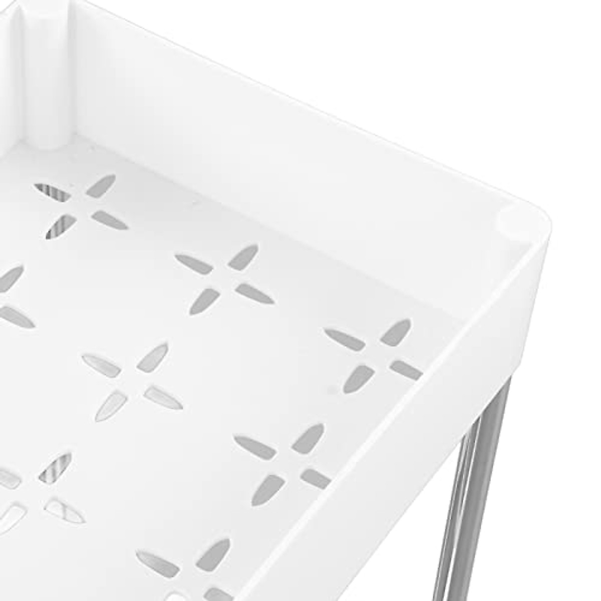 ASHATA Under Sink, Sliding Cabinet Basket, 2 Tier Storage Under Cabinet Bathroom Under Sink Organizers, for Cabinet Sliding Drawers Countertop Pantry Kitchen (White)