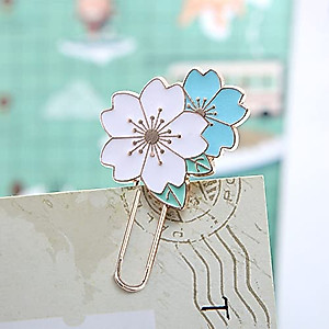 6 Pack Cherry Cute Paperclip Bookmarks Office Supplies Planner Accessories Clips On Bookmark