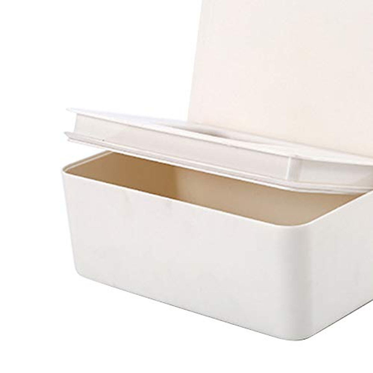 7.2inch Wipes Dispenser, Modern Rectangular Wipe Container with Sealing Design Portable Keeps Wipes Fresh, Non-Slip Easy Open/Close Wipes Pouch Case