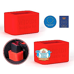 Wididi 2-Pack Car Seat Belt Buckle Holder Buckle Up - Car Seatbelt Guard - Seat Belt Holder - Durable Silicone Material - Car Accessories - Suitable for Kids