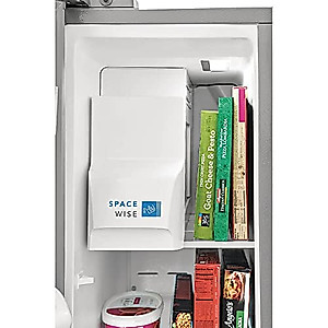 Frigidaire GRSS2652AF 36" Gallery Series Freestanding Side by Side Refrigerator with 25.6 cu. ft. Capacity, 3 Glass Shelves, Crisper Drawer, Ice Maker, Energy Star Certified in Stainless Steel