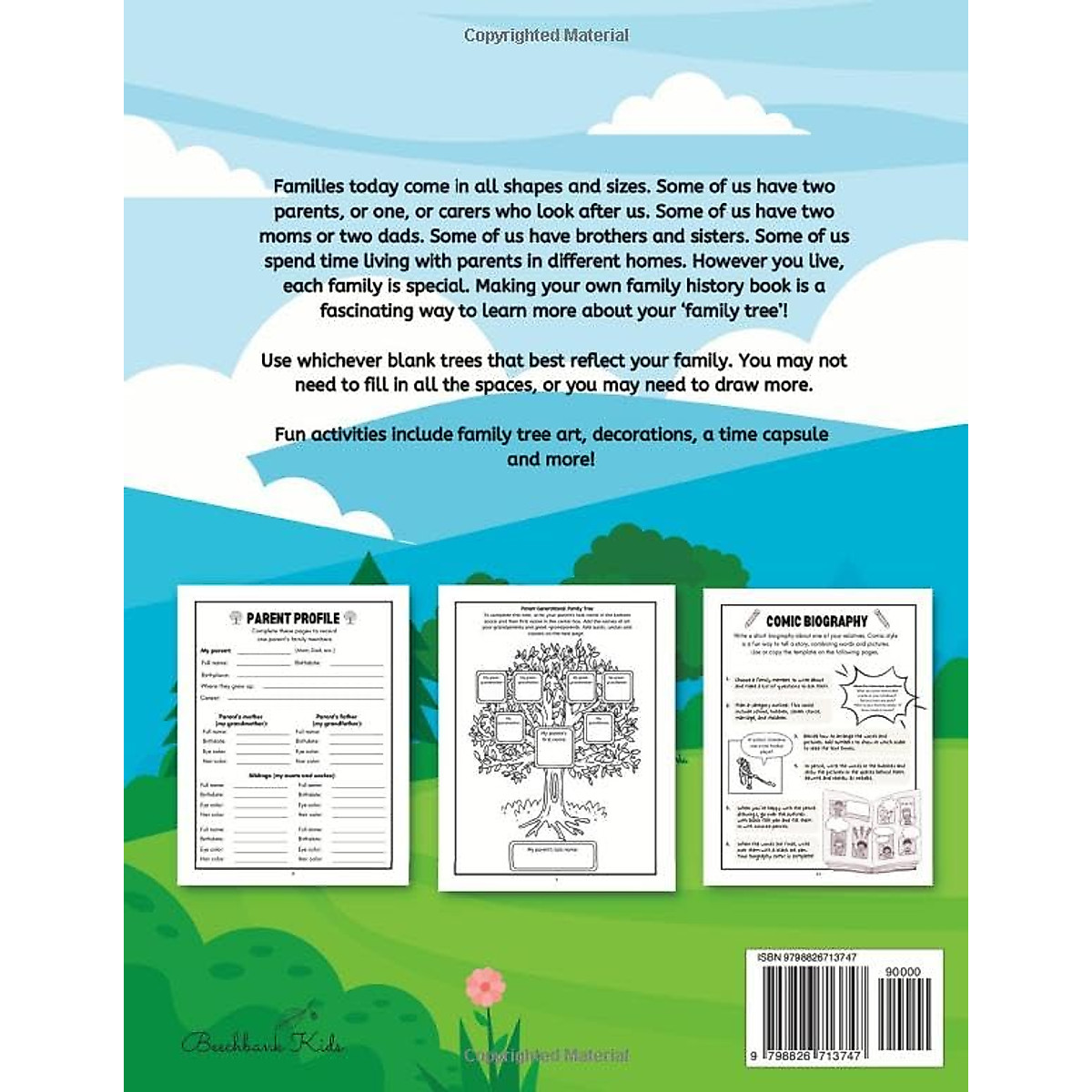My Family Tree Activity Book: US Edition | A children's genealogy keepsake packed with inclusive charts, profiles and fun activities to record family life