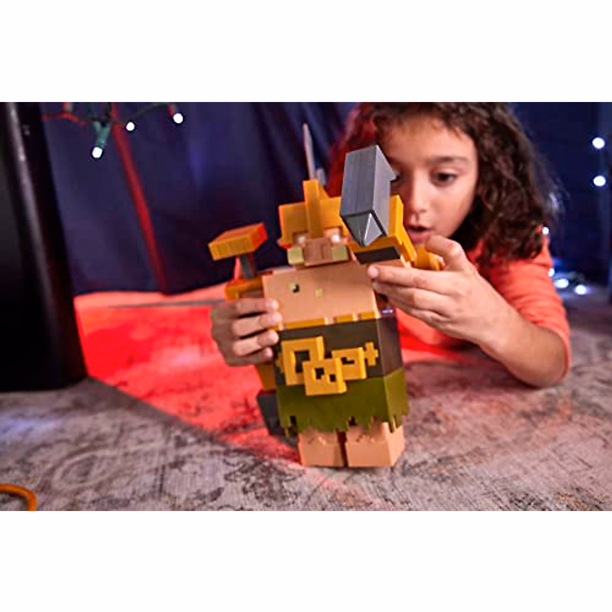 Mattel Minecraft Toys, Legends 3.25-inch, Action Figures Portal Guard with Attack Action and Accessory Collectible Gift for Kids