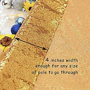 Poise3EHome Silver Sequin Backdrop Curtain, 10Ft x 10Ft Silver Glitter Backdrop Curtains, Sequence Xmas Thanksgiving Backdrop Drapes for Wedding Party Festival Decor