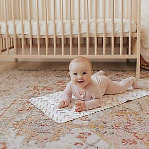 Sunshine and Poppy Vegan Leather Baby Changing Mat - Diaper Changing Mat, Wipeable Changing Pad, Travel Friendly, Portable, Foldable Changing Pad for Babies or Toddlers
