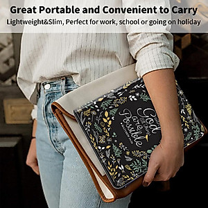EDGFRTOIO for Galaxy Tab S8 2022 Case/Galaxy Tab S7 Tablet Case 2020 11", Slim Folio Stand Multi-Angle Auto Sleep/Wake Leather Cover for Samsung Galaxy Tab S8 11 Inch, Bible Quote Matthew 19:26