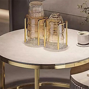 RIOAME Practical Cup Dispenser Cup Stand Convenient Cup Rack Sturdy Cup Display Shelf for Kitchens and Cafeterias